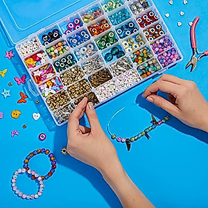 3 Pack Jewelry Organizer Box for Earrings, Clear Plastic Bead Storage Containers for Crafts (36 Compartments)