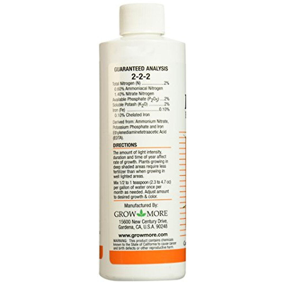 Grow More 7857 Lucky Bamboo 2-2-2, 8-Ounce