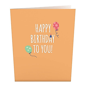 Lovepop Happy Birthday Bear Paperpop® Card – Birthday Card for Kid – Handcrafted 3D Pop-Up Greeting Card – Birthday Card, 4.5 x 5.9”