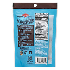 Diamond of California Salted Dark Chocolate Walnuts, 4 oz, 1 Pack