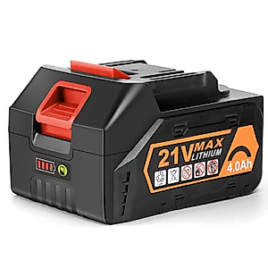 EKACO 320 CFM & 180 MPH Leaf Blower with 4.0Ah Battery and Charger + 21V 4.0Ah Li-ion Battery Packs