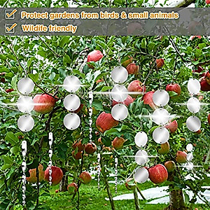 Upgraded Bird Scare Devices Set 54 Pcs Reflective Discs 18pcs Bird Scare Rods Double Sided Bird Reflectors Outdoor for Keep Birds Away Woodpeckers Pigeons from Your House Garden Boat