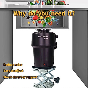 Garbage Disposer Bracket Garbage Disposer Noise Reduction Shock Absorber Bracket Lower Sink Bracket (Stainless Steel 6IN)