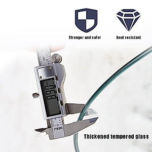 ORNBDDM Tabletop Rotating Serving Tray,Tempered Glass Lazy Susan Turntable,Transparent Tempered Glass Round Turntable,Large Tabletop Rotating Serving Tray 70cm B