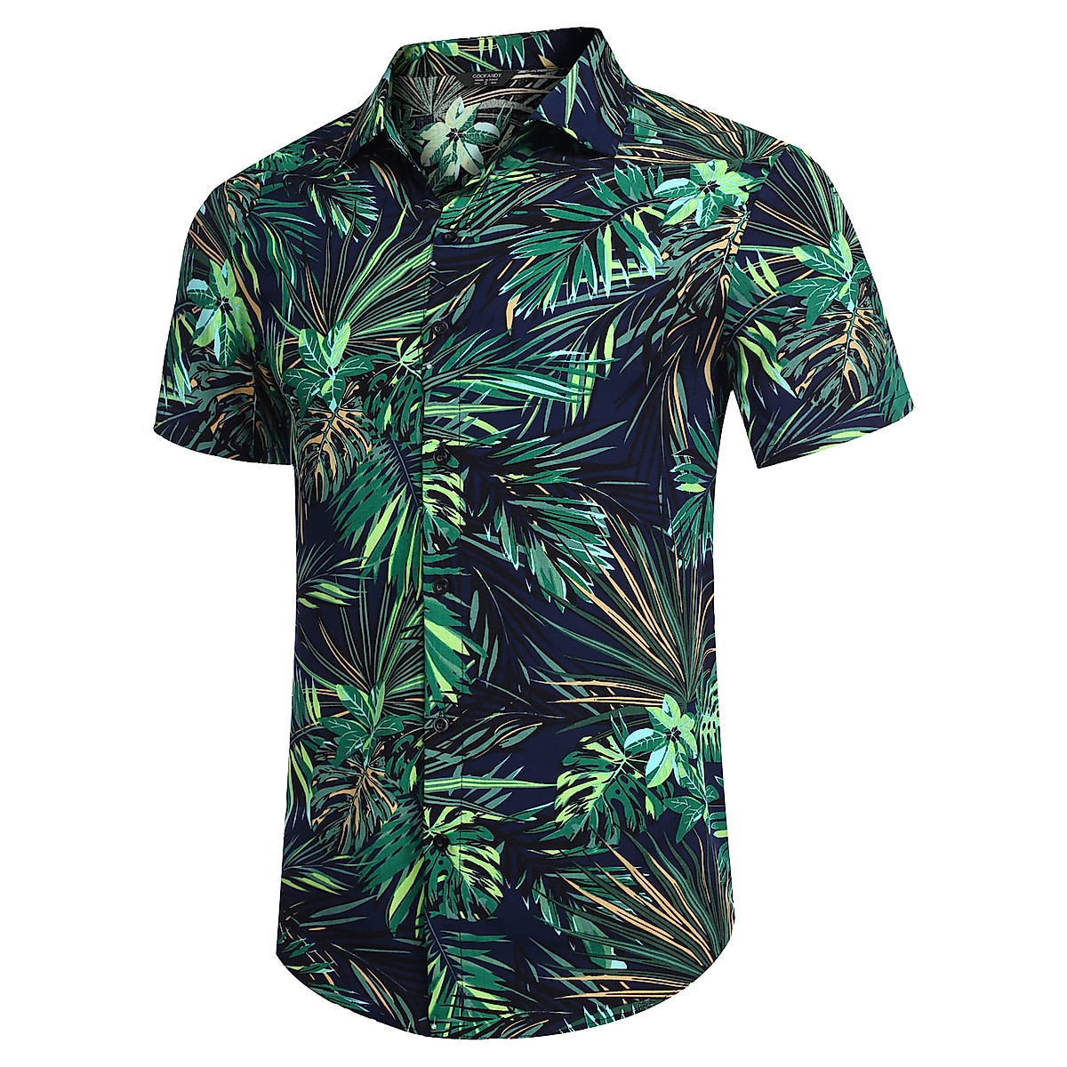 COOFANDY Men's Flower Casual Button Down Short Sleeve Hawaiian Shirt Suits