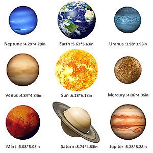 71 Pieces Glow in The Dark Solar System Wall Decals, Glowing Stars Planets for Ceiling Galaxy Astronaut Rocket Space Shooting Stars Wall Decor Stickers for Girls Boys Kids Bedroom Living Room