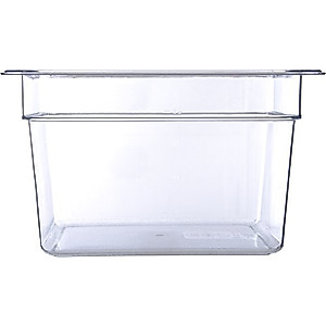 Carlisle FoodService Products 10223B07 StorPlus Half Size Food Pan, Polycarbonate, 8" Deep, Clear