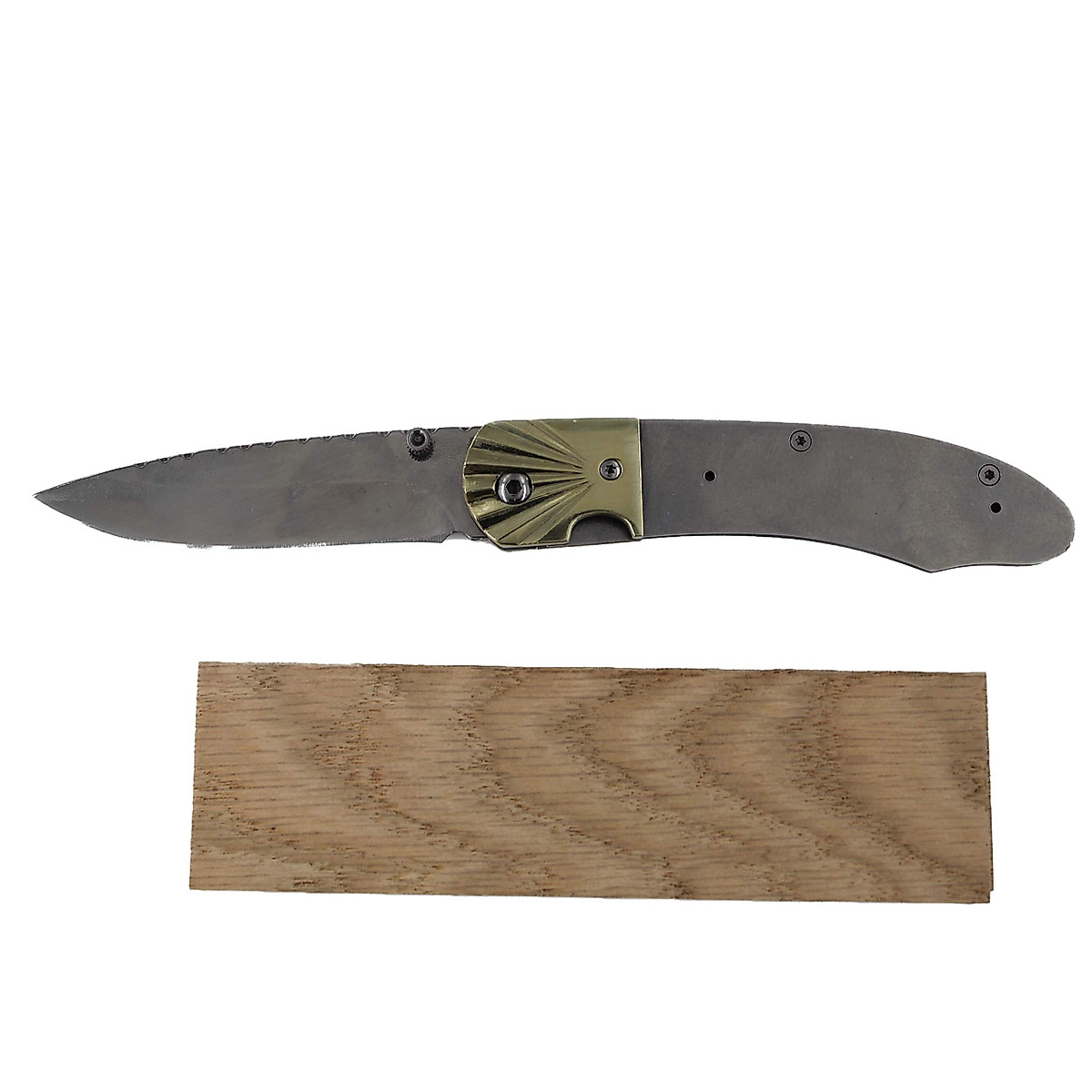 SUNRAYS FOLDER KIT – SM30 - POCKET KNIFE MAKING KIT - PREMIUM KNIFE SUPPLY (OAK)