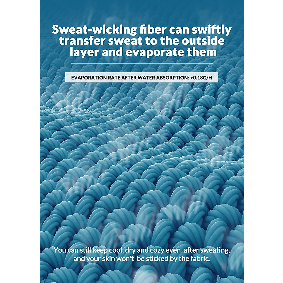 BALEAF Women's Quick Dry Shirts Long Sleeve for Running Hiking Workout UPF50+ SPF Lightweight Pullover Blue Size M