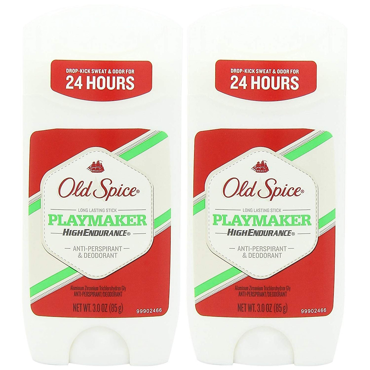 Old Spice High Endurance Invisible Solid Antiperspirant Deodorant, Playmaker Scent, 3 Ounce (Pack of 2)