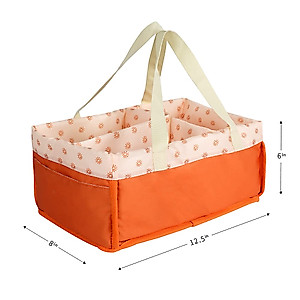 MOMIGO Baby Diaper Caddy Organizer - Portable Nursery Storage Basket for Diapers and Baby Wipes, Diaper Stacker Car Organizer, newborn nursery Gift