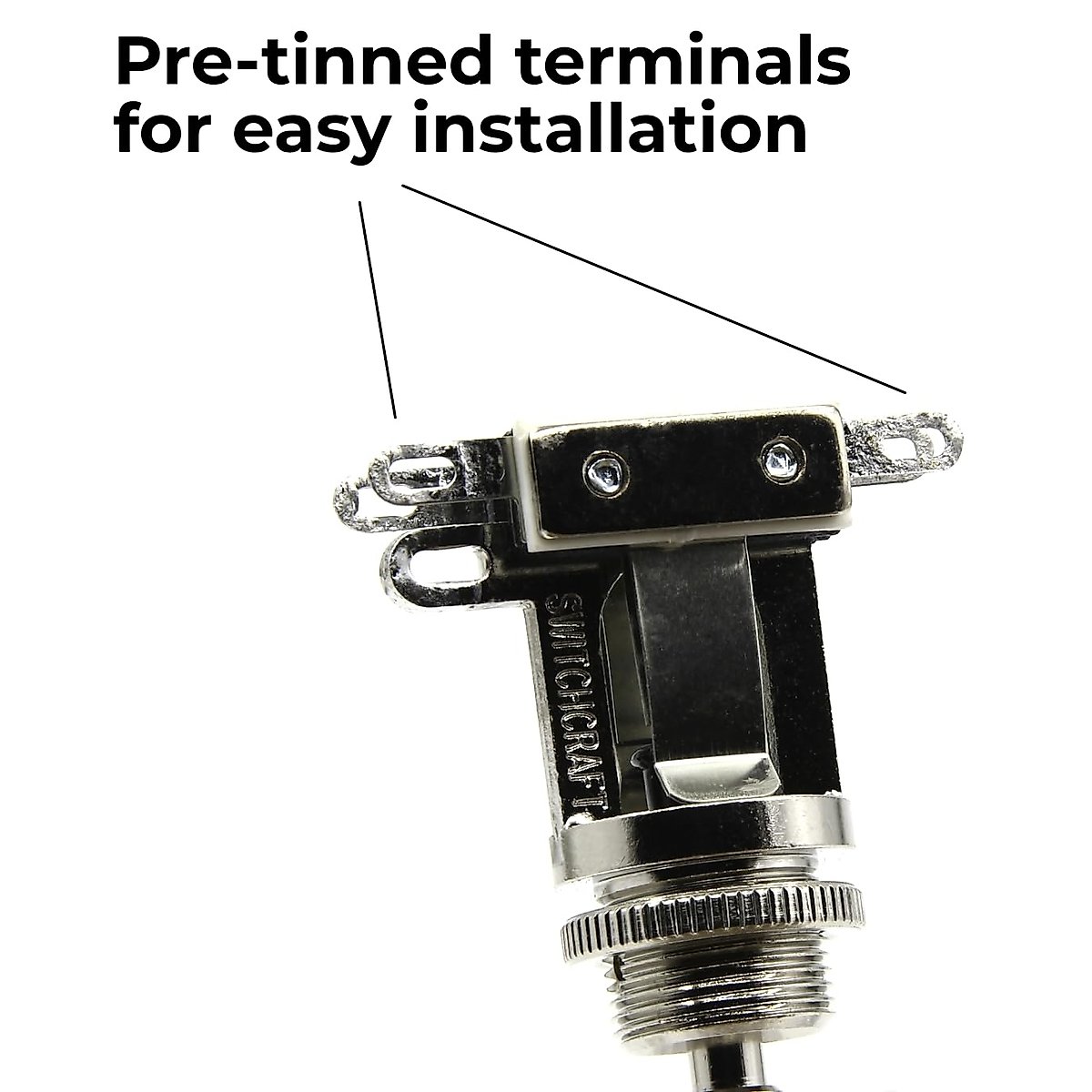 Switchcraft 3way Toggle Switch Long Frame with Amber Tip for Gibson Les Paul