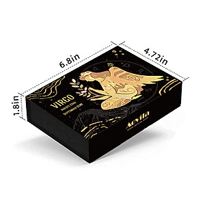 Virgo Crystals Gift Set, Zodiac Signs Healing Crystals Birthstones with Horoscope Box Set Virgo Astrology Crystals Healing Stones Gifts