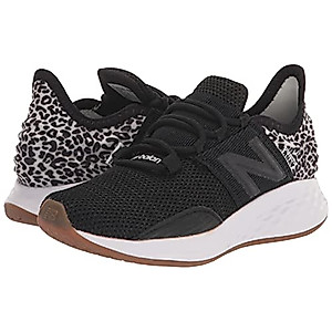 New Balance Kid's Fresh Foam Roav V1 Bungee Running Shoe, Black/White, 9 Toddler