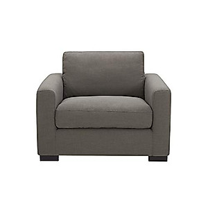 Amazon Brand - Stone & Beam Westview Extra Deep Down-Filled Accent Chair, 43.3"W, Smoke