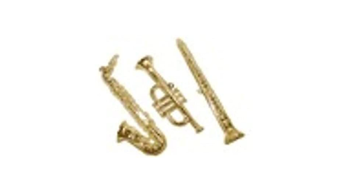 Beistle Gold Plastic Musical Instrument Party Decorations