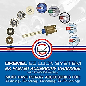 Dremel EZ456B 1 1/2-Inch EZ Lock Rotary Tool Cut-Off Wheels- Rotary Tool Cutting Accessories, Perfect for Slicing Sheet Metal and Copper Pipe, 12 Pieces