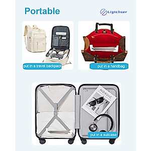 Ligtchser Portable Travel Garment Rack,Folding Clothes Rack for Dance,Travel,Camping, Drying,RV, Indoor,Outdoor. A Collapsible Mini Clothing Rack.