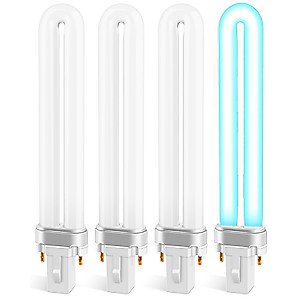 PACETAP 9W Bulbs 21050 Replacement for DynaTrap Models DT3009, DT3019 and DT3039, U Shape Replacement Bulbs Light for DynaTrap (4 Pack)