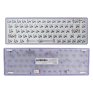 VBESTLIFE 68 Keys Modular Mechanical Keyboard, Wired Gaming Keyboard DIY Kit, 65% Layout, Switch Hot Swap, with Bottom Cotton, Custom Gaming Keyboard()