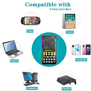Portable Voice Changer, 2rd Generation i9 Live Sound Card, Cool Lights Sound Board - Voice Disguiser/Modulator for PS4/PS5/Xbox One/PC/Phone/Laptops with Adjustable Voice Functions
