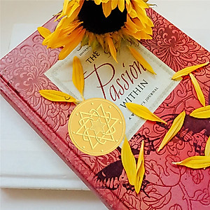 CRASPIRE 2 Inch Gold Embossed Envelope Seals Stickers Star of David 100pcs Embossed Foil Seals Adhesive Gold Foil Seals Stickers Label for Wedding Invitations Gift Packaging