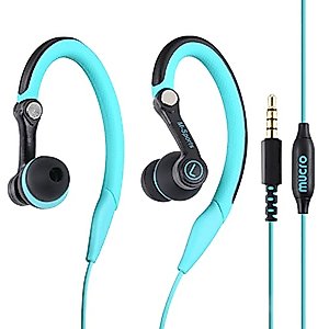 Mucro Wired Earbuds Sport Headphones Over Ear Earhooks Sweatproof in Ear Running Earphones for Workout Jogging Gym Headphones for iPhone iPod Samsung