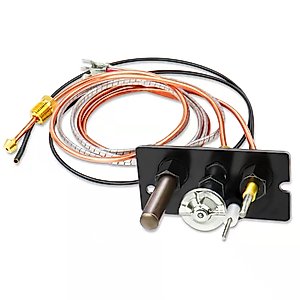 10002264 Propane & Natural Gas Fireplace Pilot Assembly, Include Pilot Tube, Thermocouple, Thermopile, and Ignitor Wire. Used for Fireplaces and Stoves.