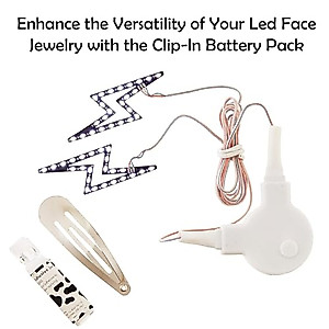 Neon Cowboys® Light-up LED Face Jewelry Sticker Gems, Face Jewels for Women, Light Up Cowboy Stickers, Eye Gems, Makeup Gems, Festival, Birthday, Bachelorette Party, Concert Neon Stickers