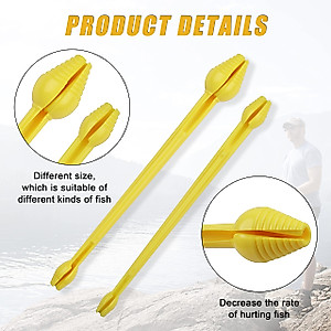 Fishing Hook Disgorger, 8pcs Snelled Fish Hook Remover Tool Fish Dehooker Plastic Portable Unhook Extractor Tool Fishing Saltwater Fishing Supplies Fishing Gear Accessories