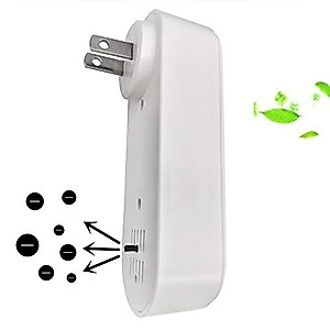 Negative Ion Air Purifier Plug-in,Portable Negative Ion Generator for Home, For Use in Rooms With Odors, Smoke& More Suitable for Bedrooms, Study Rooms, Toilets, Garages，Small Room