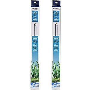Aqueon 2 Pack of T5 Freshwater Aquarium Lambs, 8 Watt, 12 Inches Long, Full Spectrum Daylight Ideal for Growing Live Plants