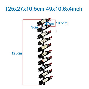 LAXF-Shelf Wall Mount Wine Bottle Storage Rack, Wall Mounted Wine Rack,Cork Storage Store Red, White, Champagne, Home & Kitchen Décor Storage Rack Display