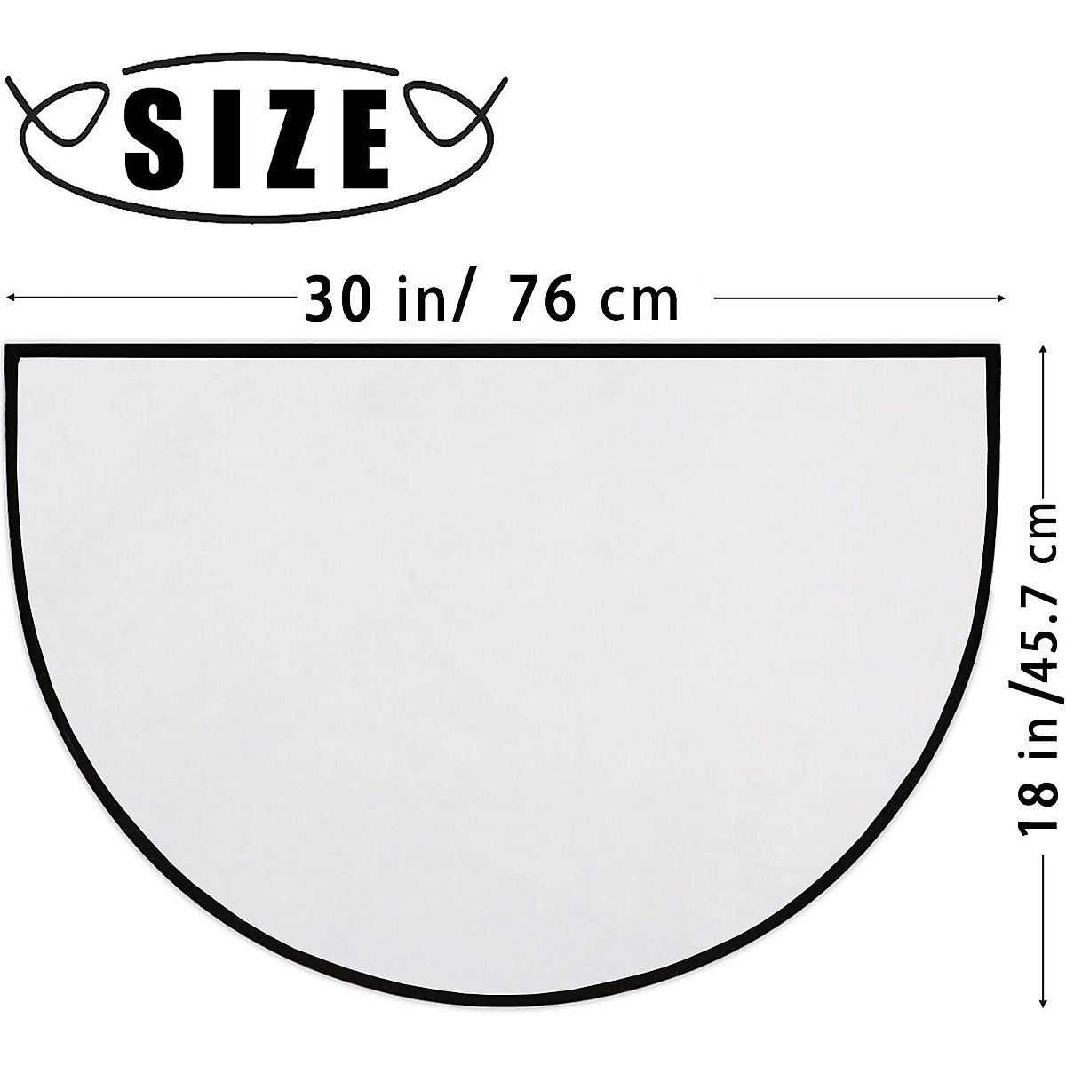 Nichpedr Welcome Half Round Door Mat Nautical Ocean Sea Anchor Blue Entrance Way Rugs Doormats Soft Non-Slip Washable Bath Rugs Floor Mats for Home Bathroom Indoor Outdoor 18x30 Inch