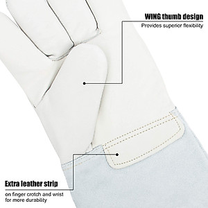 BEETRO -292℉— -418℉/-180℃— -250℃ or Above Antifreeze Gloves for Dry Ice Handling Liquid Nitrogen Low Temperature Resistant Sponge Inner 16 Inch