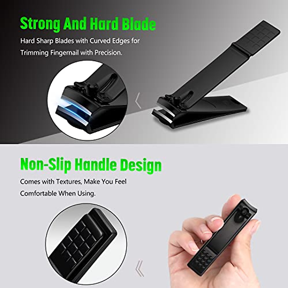 Manicure Set, 21 in 1 Manicure Kit Pedicure Kit Professional Nail Clipper Set Nail Kit For Women Men - Black