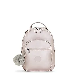 Kipling Seoul Small Metallic Tablet Backpack Metallic Rose