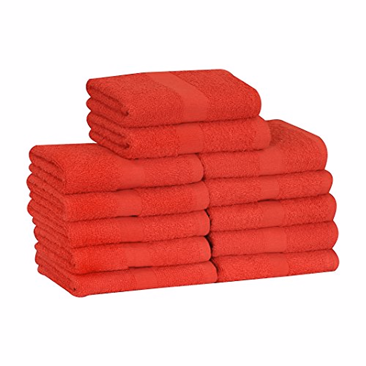 MAGTEX Cotton Salon Towels (24-Pack, Red,16x27 inches) - Soft Absorbent Quick Dry Gym-Salon-Spa Hand Towel (Red)