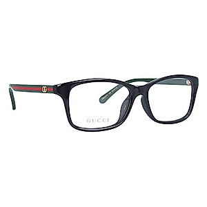 Gucci GG0720OA 006 Eyeglasses Women's Black/Green/Red Optical Frame 54mm