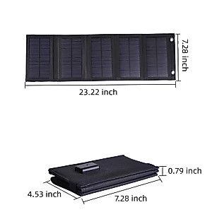 ZTOWES Outdoor Solar Foldable Charging Pack 15W USB 5V Output Waterproof Sunscreen Aging Resistance Foldable and Easy to Carry Where There is Light There is Electricity