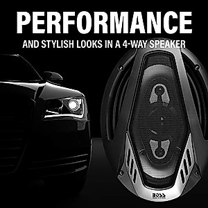 BOSS Audio Systems NX694 Car Speakers - 800 Watts Per Pair, 400 Watts Each, 6 x 9 Inch, Full Range, 4 Way, Sold in Pairs