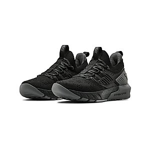 Under Armour Womens Project Rock 3 Training Shoe, Black, 8 US