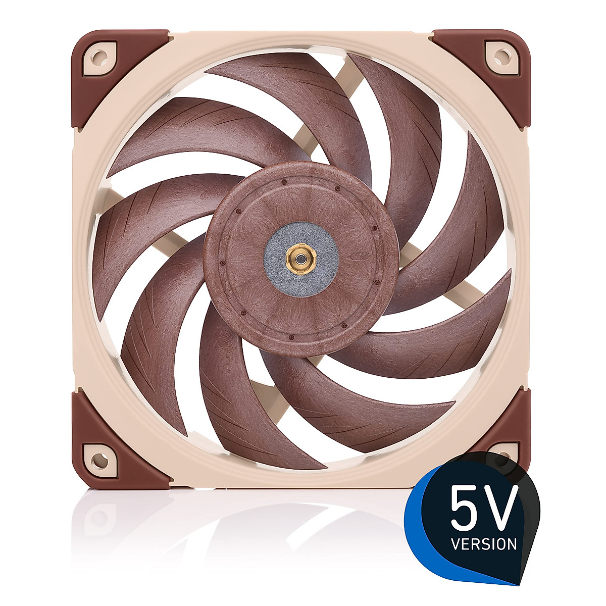 Noctua NF-A12x25 5V, Premium Quiet Fan with USB Power Adaptor Cable, 3-Pin, 5V Version (120mm, Brown)