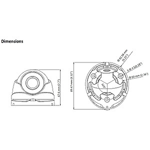 Hikvision Turbo HD Analog 1080P/2MP 4-in-1 IR Turret Camera DS-2CE56D0T-IRMF(2.8mm)