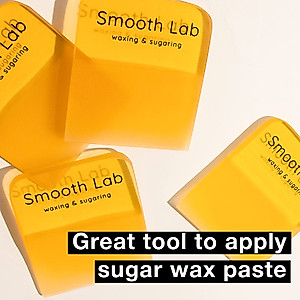 Smooth Lab Sugaring Applicator Tool for Sugar Waxing Hair Removal No Strips Stripless Sugar Wax Spatula