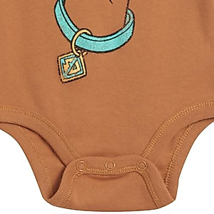 Scooby-Doo Baby Boys 3 Pack Short Sleeve Bodysuit Gray/Blue/Brown 6-9 Months