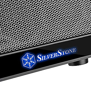 SilverStone Technology SST-PS15B-RGB Micro-ATX Computer Case with Tempered Glass and 2 X RGB Front Intake Fans PS15B-RGB