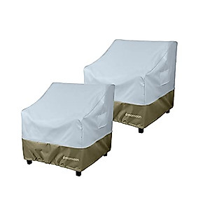 [monsoon] Patio Chair Cover Waterproof Outdoor Lawn Patio Furniture Chair Cover (32") - 2-Pack