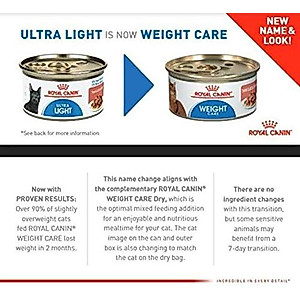 Royal Canin Feline Weight Care Thin Slices in Gravy Canned Adult Wet Cat Food, 3 oz cans 24-count