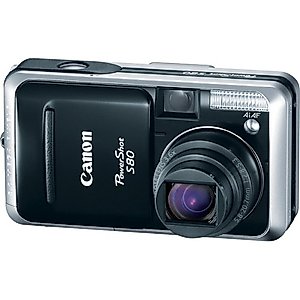 Canon Powershot S80 8MP Digital Camera with 3.6x Wide Angle Optical Zoom